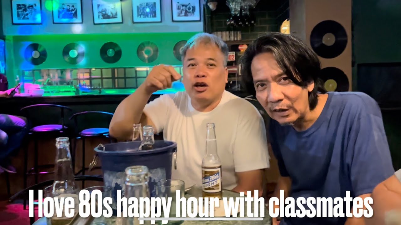 I Love 80s bar Dapitan Manila Happy hour with my FEU classmates - YouTube