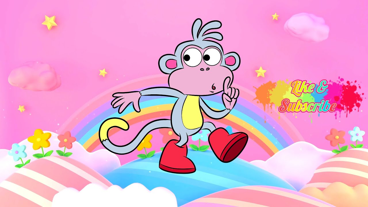 How to Draw Dora the Explorer Boots Say Quiet drawing and coloring ...