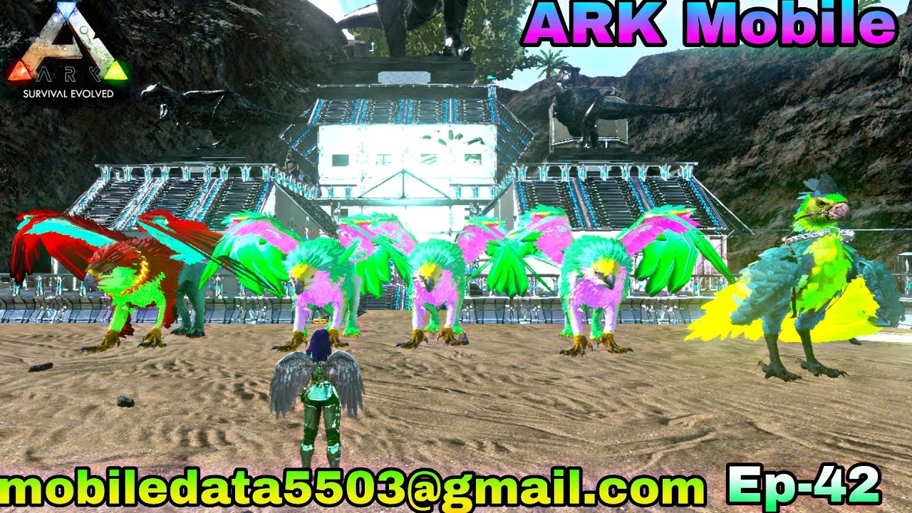 ARK Mobile Island house Gmail save data Ep-42 #gaming - YouTube