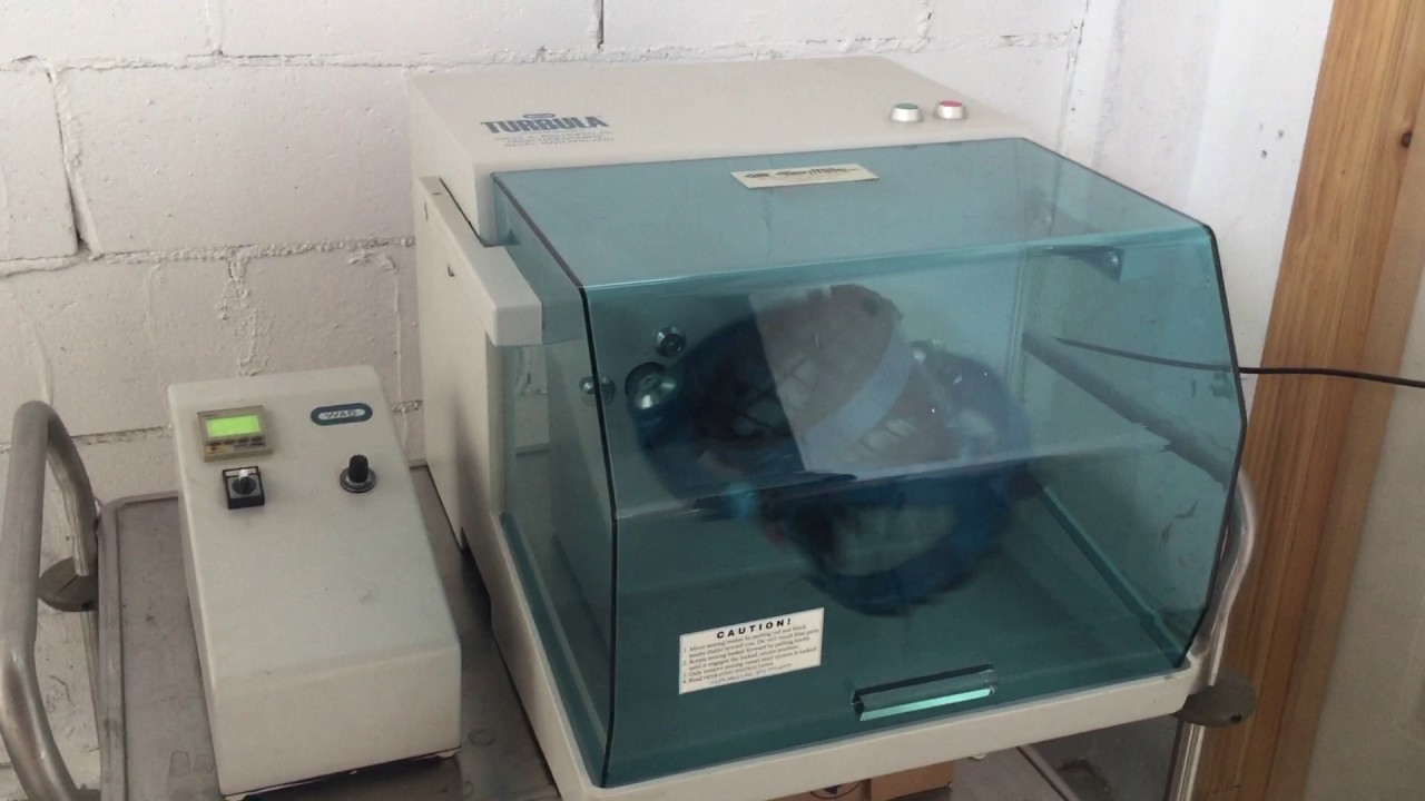 Glen Mills Turbula T2F Mixer - YouTube