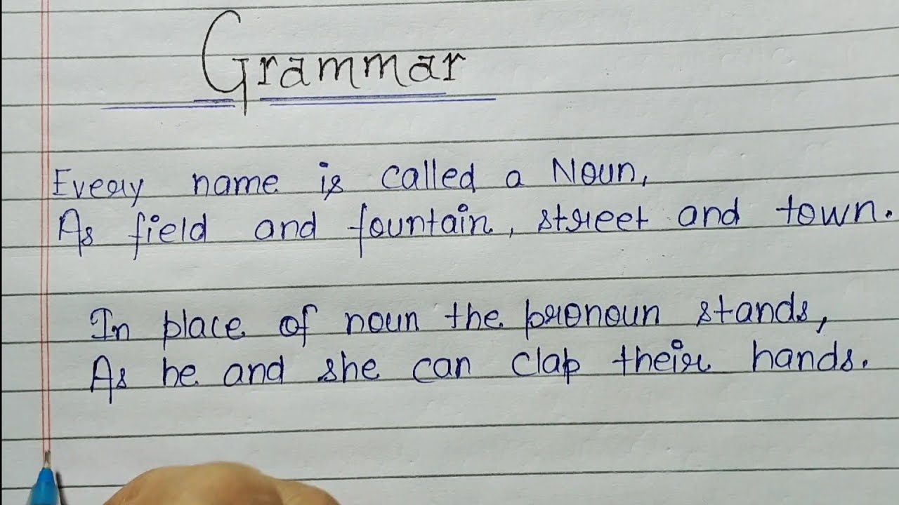 Poetry For Grammar |Grammar Poem |Poem For Children| Grammar Poem For ...