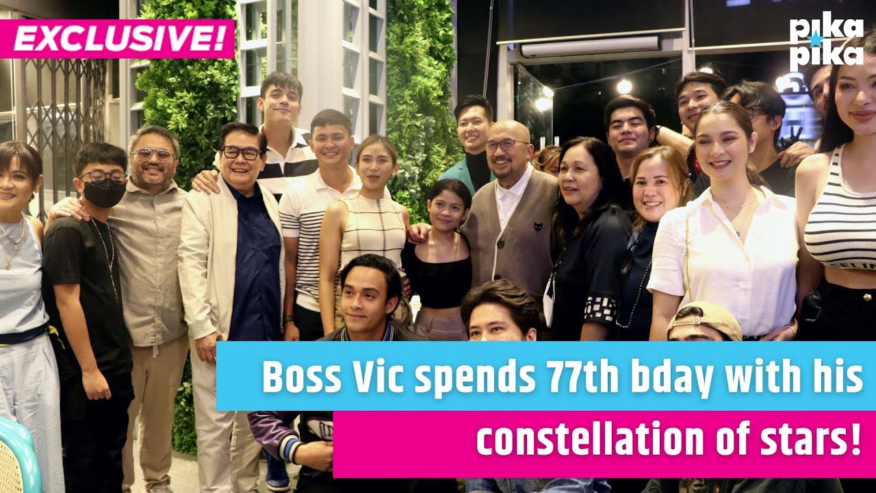Boss Vic del Rosario’s 77th bday bash with his stars Sarah Geronimo, Anne Curtis, and more ...