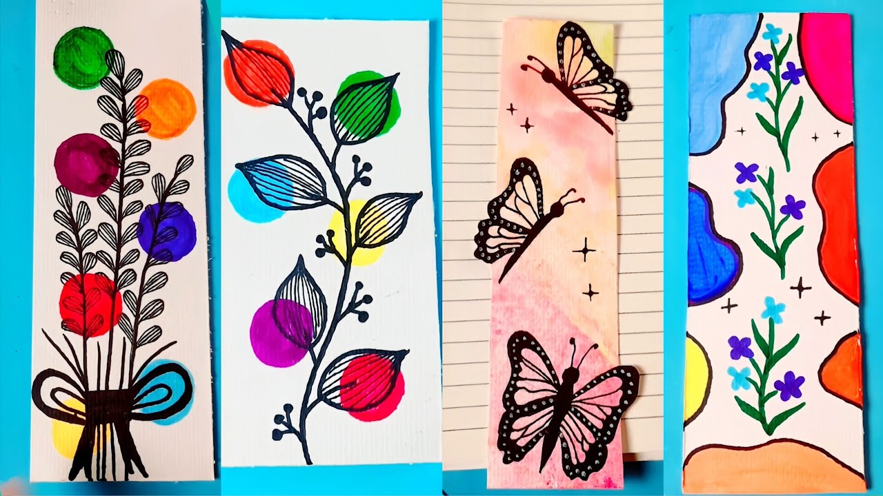 Easy bookmark ideas For beginners || Creative Bookmark Making ideas ...