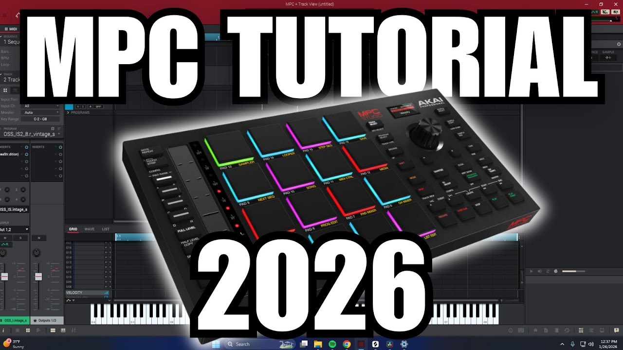 How To Make a Beat in MPC2 | Beginner Tutorial 2026 (Akai Professional ...