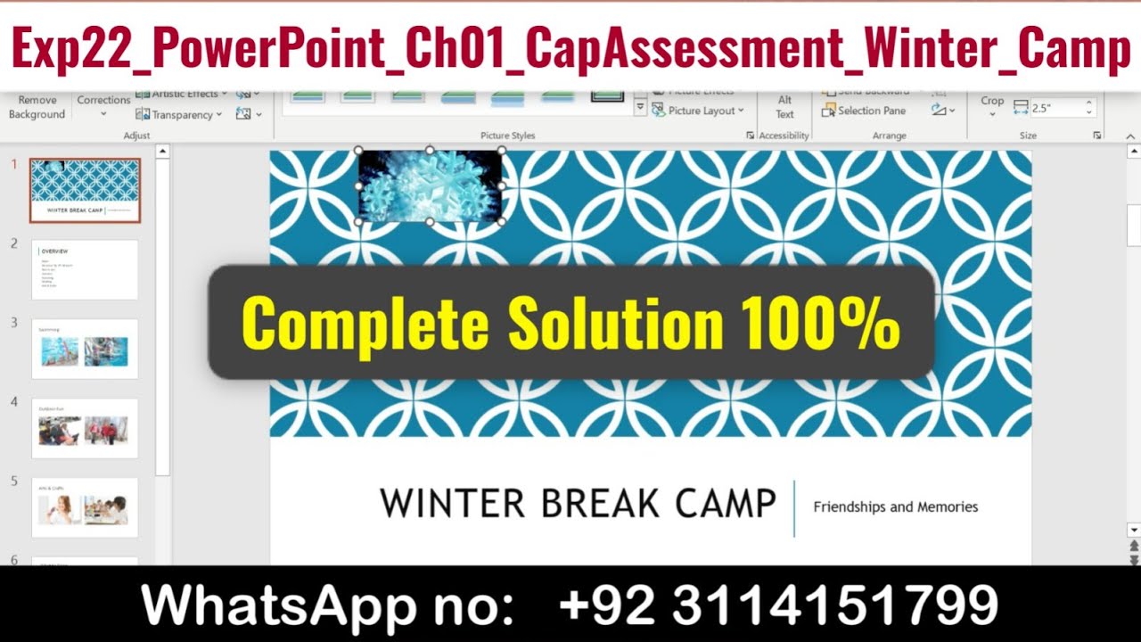 Exp22_PowerPoint_Ch01_CapAssessment_Winter_Camp #WinterCampAssessment # ...