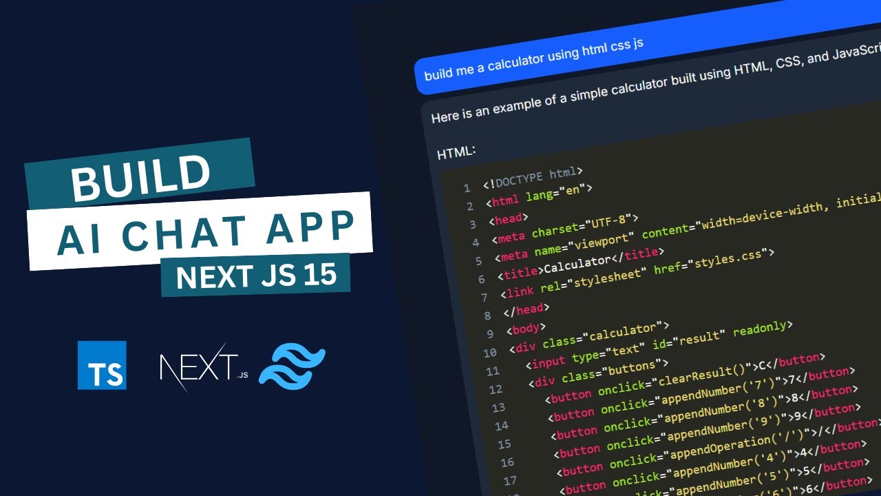 Build a ChatGPT Alternative Using Next.js, TypeScript & Tailwind CSS ...