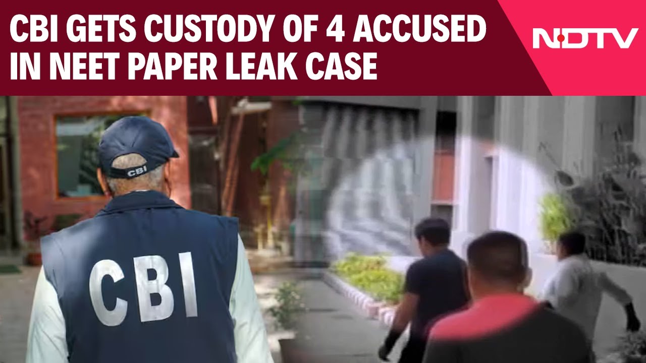 NEET Irregularities Case: CBI Gets Custody Of 4 Accused - YouTube