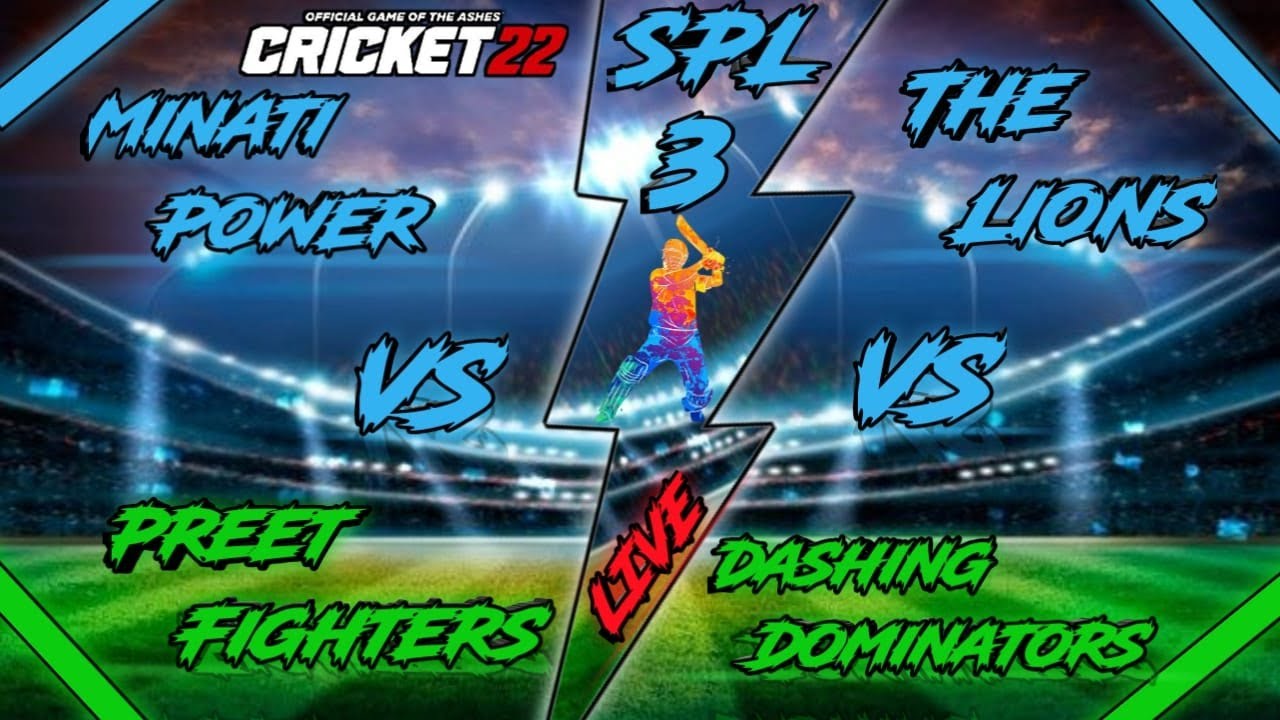 SPL3 MP vs PF & PL vs DD LIVE Cricket 22 Shashank HD Games - YouTube