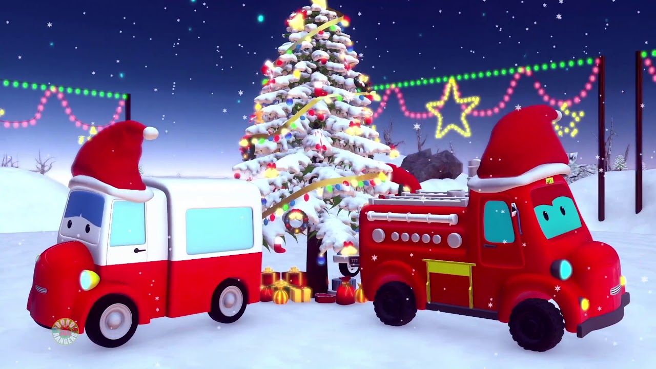 We wish you a merry Christmas | Road Rangers | Santa songs for kids ...