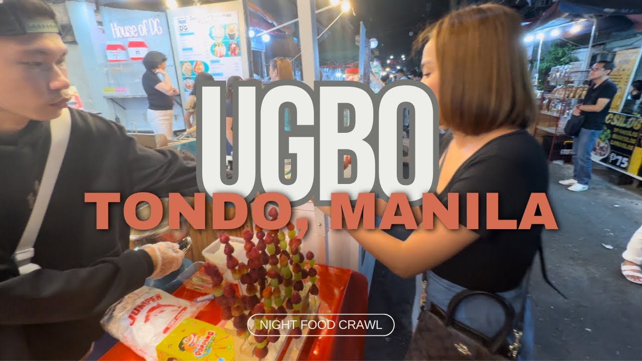 NIGHT FOOD CRAWL, WE TRIED THE FAMOUS UGBO SA TONDO, MANILA PHILIPPINES ...