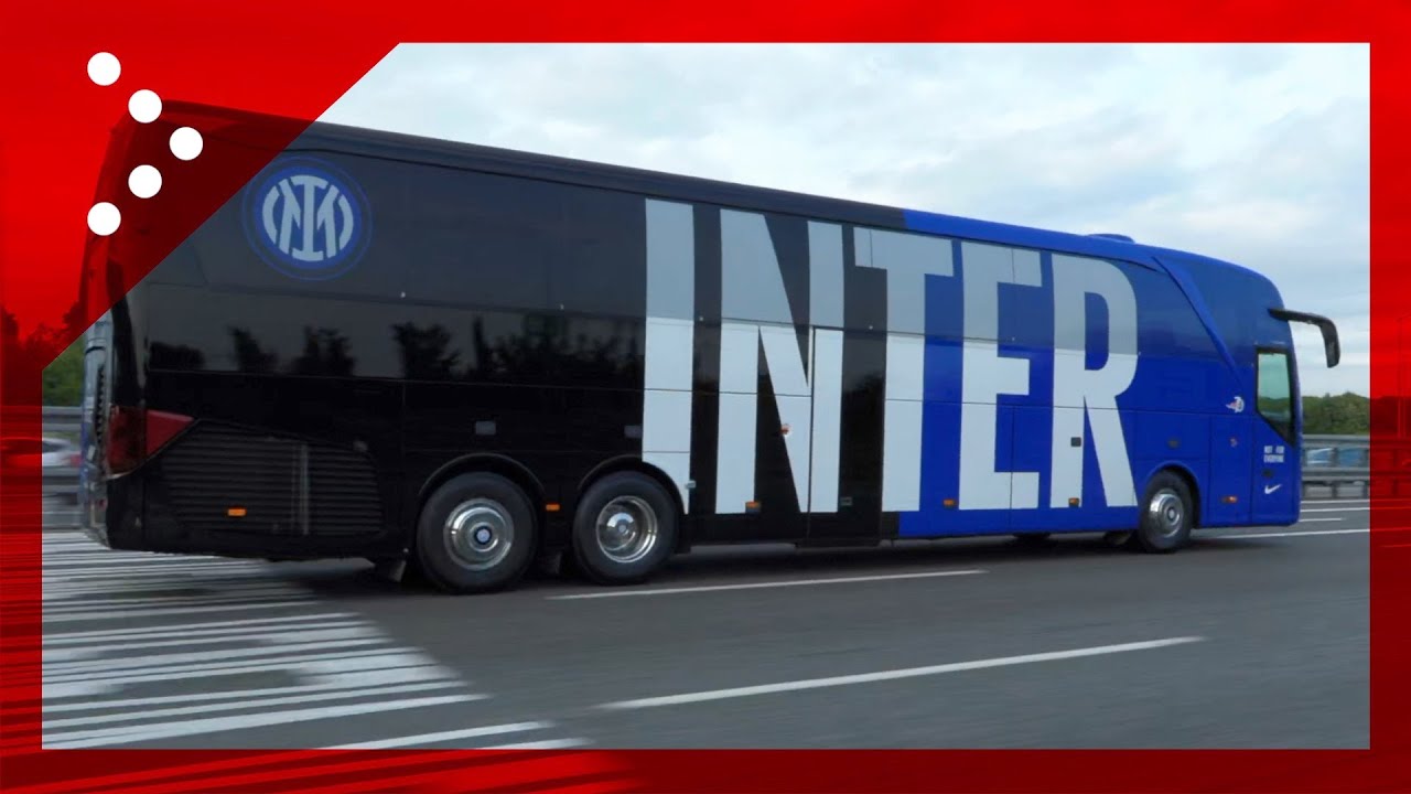 Derby di Champions, il pullman dell'Inter verso San Siro: le immagini dalla moto di Local Team ...