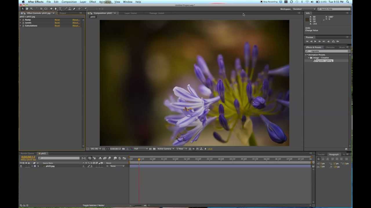 Vignette Tutorial in After Effects with the Vignette Tool / Video ...