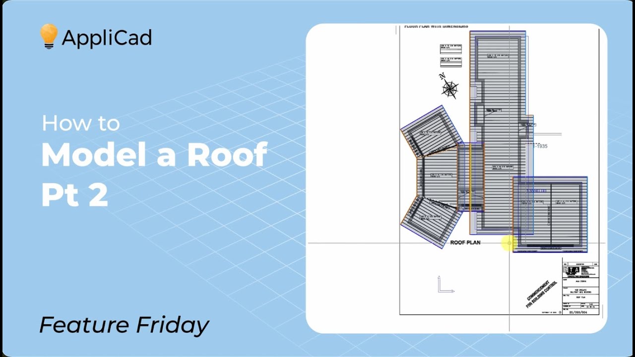 How to Model a Roof Pt 2 – AppliCad Roof Wizard Feature Friday - YouTube