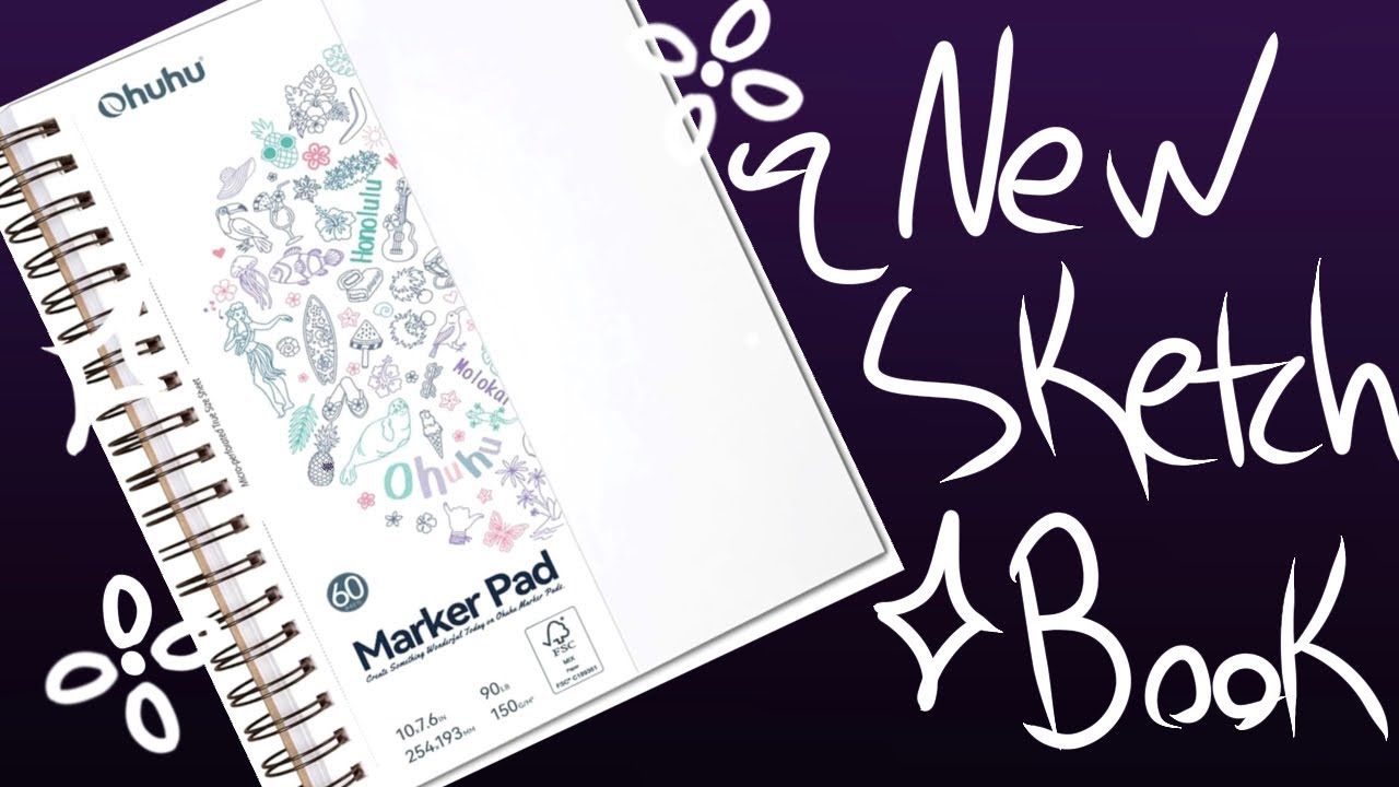 Drawing on the First Page of my New Sketchbook - YouTube