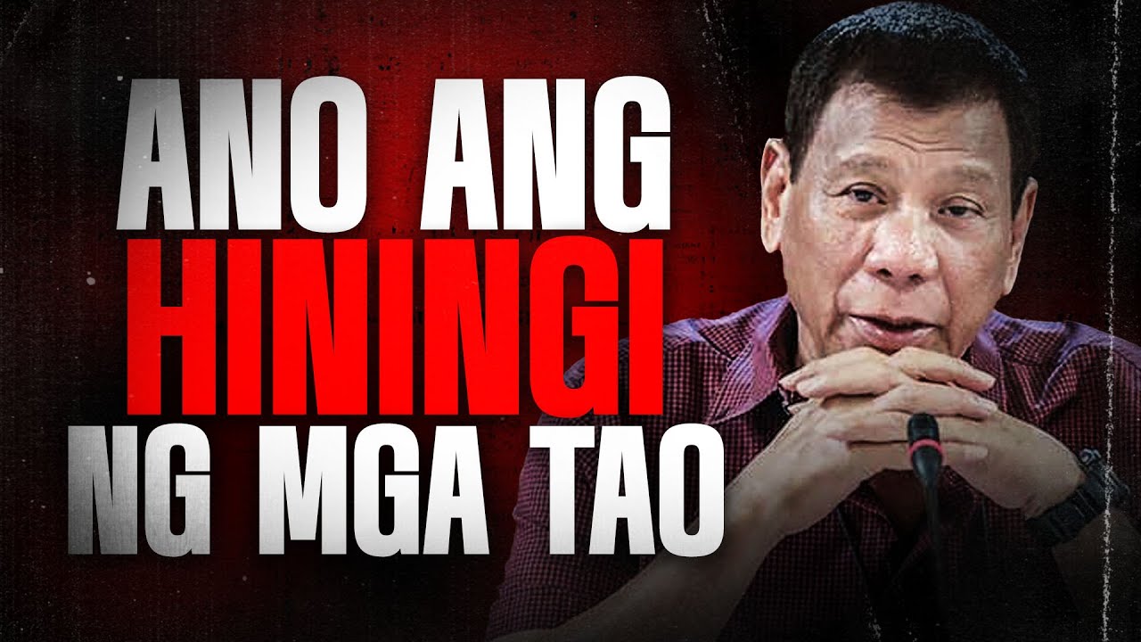 BALIK-TANAW: Ano ang hiningi ng mga tao #duterte #dutertelegacy - YouTube