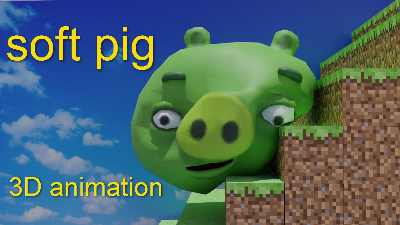 ANGRY BIRDS Soft body Simulation - falling down 3D - YouTube