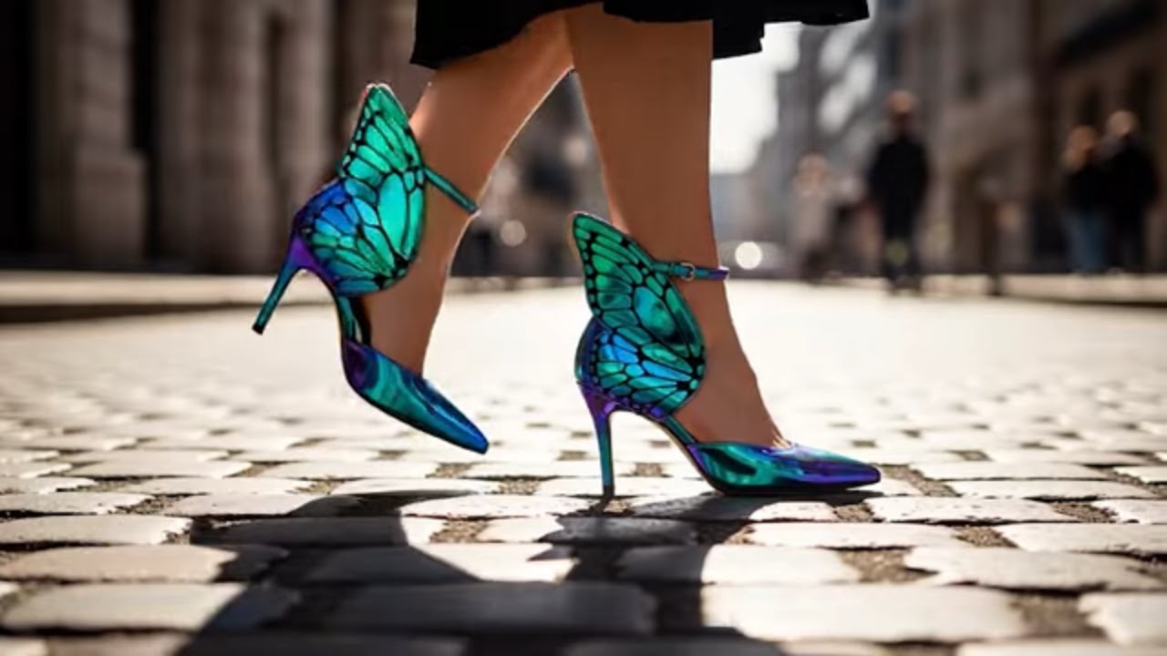Mesmerizing Butterfly Heels Steal the Show 👠🦋 - YouTube