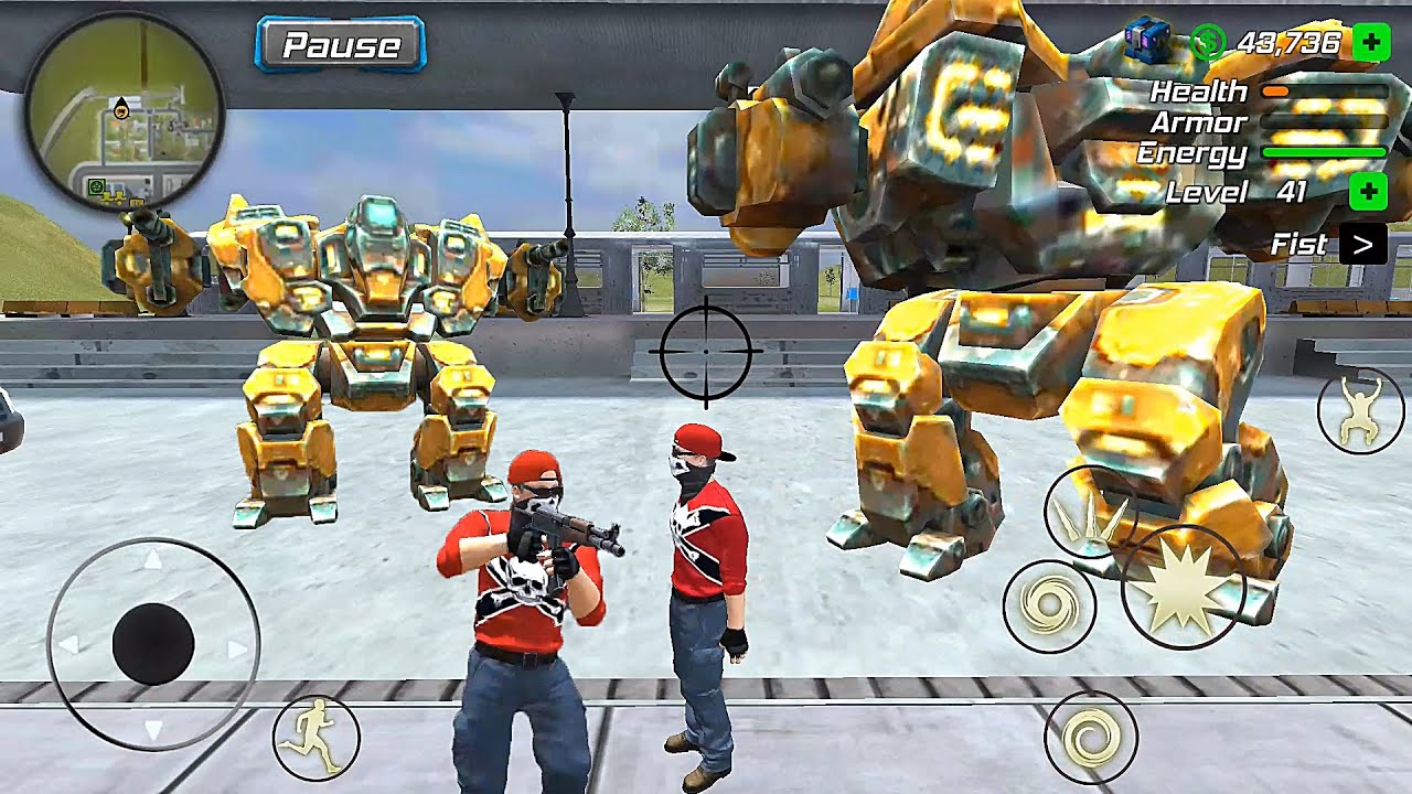 Grand Action Simulator - New York Car Gang #131 Control the Robot - YouTube