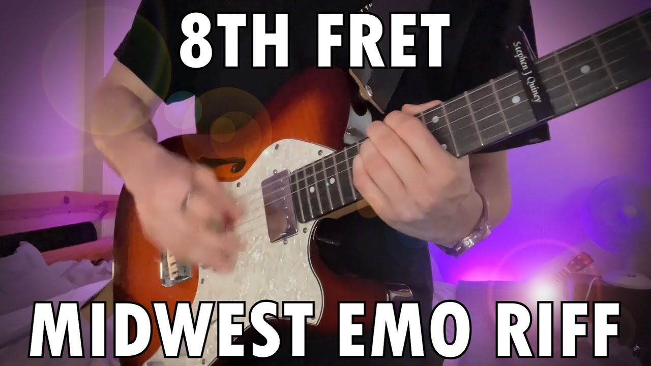8th Fret Twinkly Riffs - Midwest Emo Riff 3 - YouTube