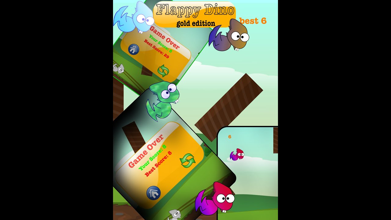 Flappy Dino Gold Edition - YouTube