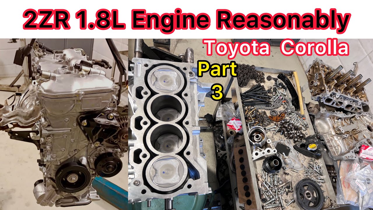 2ZR engine reassembly Of Toyota Corolla - YouTube