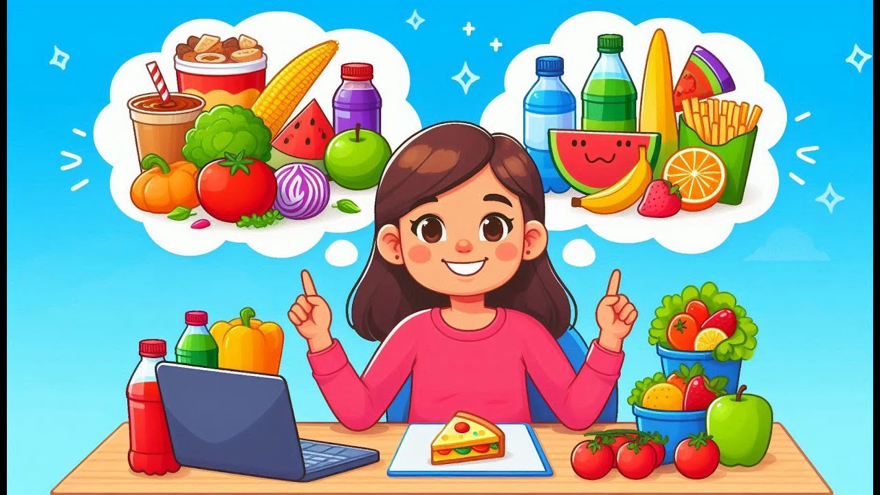 Healthy Foods vs. Junk Foods: Fun Learning for Kids! - YouTube