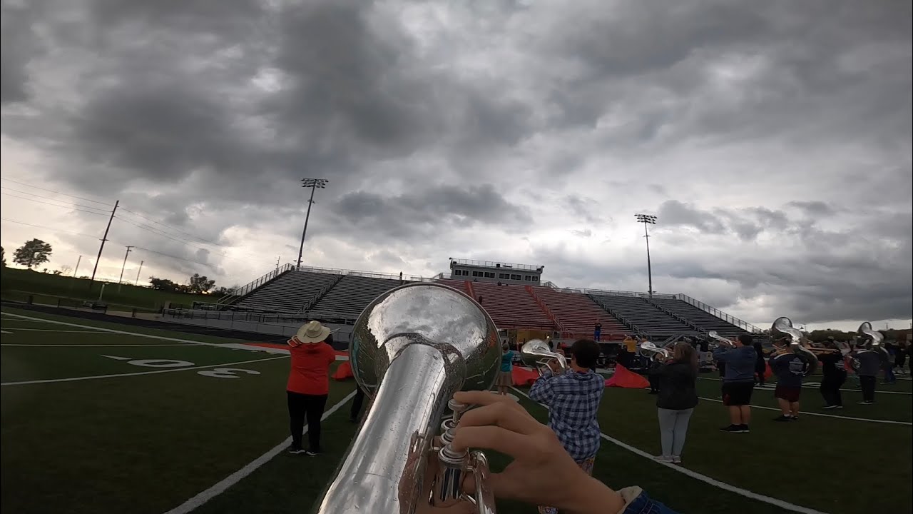 GRC marching band 2021 show Ole! Baritone Headcam - YouTube