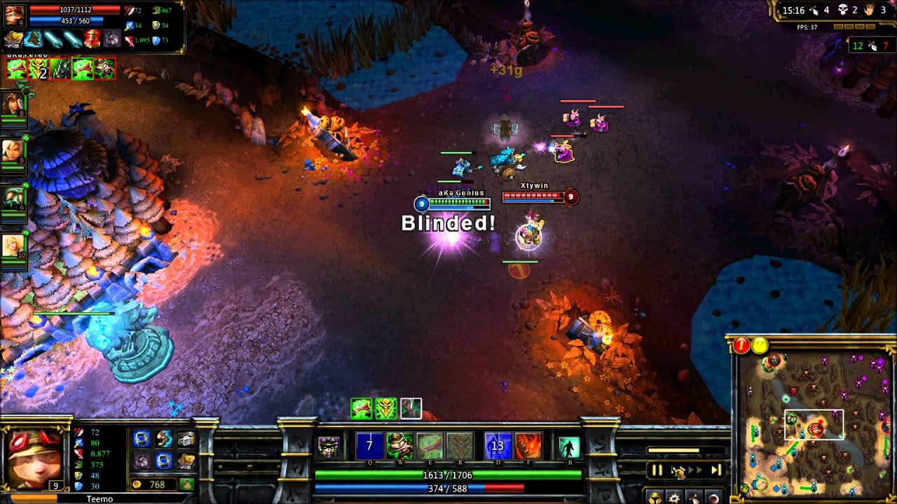 league of legends super teemo gameplay - YouTube