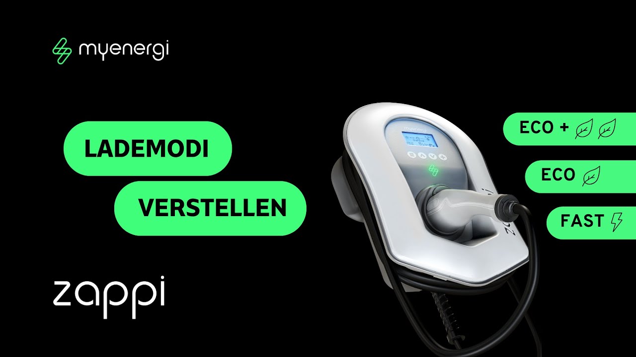 Zappi Ladeleistung Einstellen