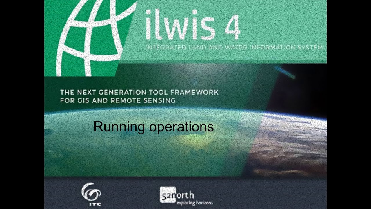 How to execute operations in Ilwis 4 - YouTube