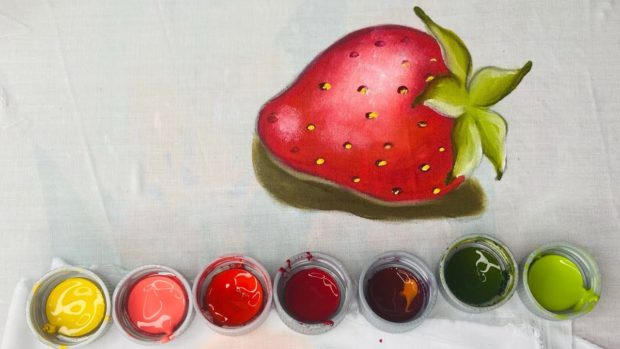 Aprenda a pintar morangos 🍓 - YouTube