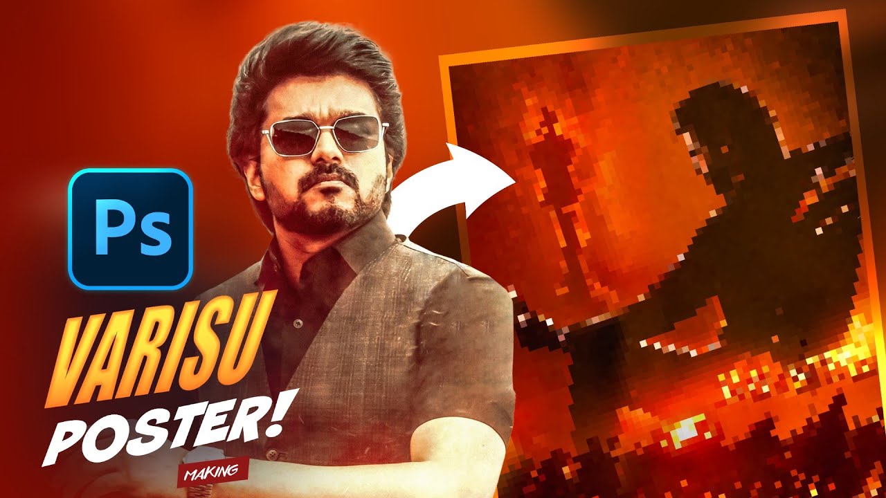 MAKING OF VARISU POSTER - Fan made poster - YouTube