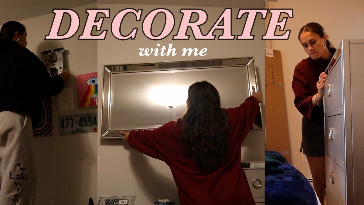 ROOM MAKEOVER | decorate my new room with me, moving vlog part 2 - YouTube