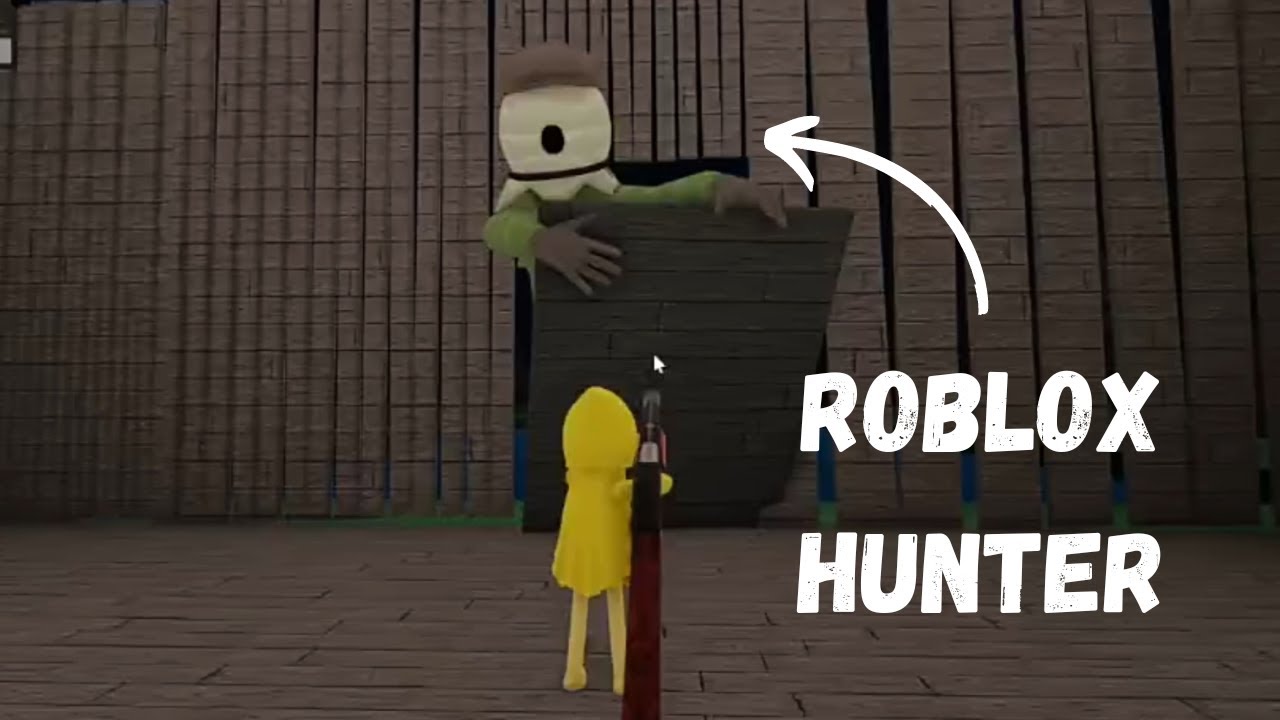 playing my little nightmares hunter game in roblox - YouTube