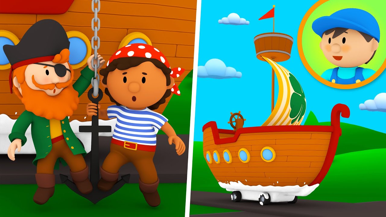 A Pirate Ship goes to Carl's Car Wash! | Cartoon for Kids - YouTube