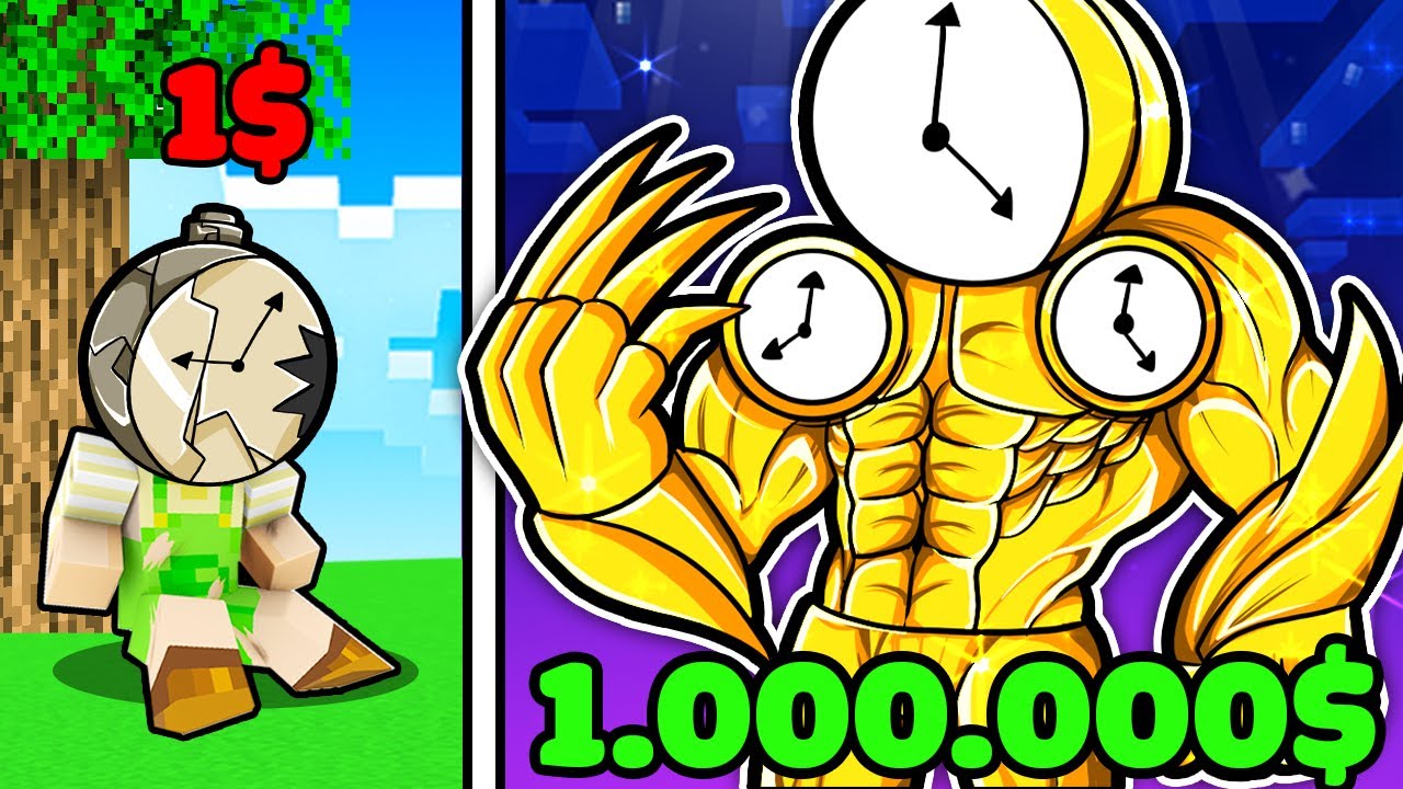 Sầu Riêng CLOCK MAN 1$ Vs 1.000.000$ Trong Minecraft - YouTube