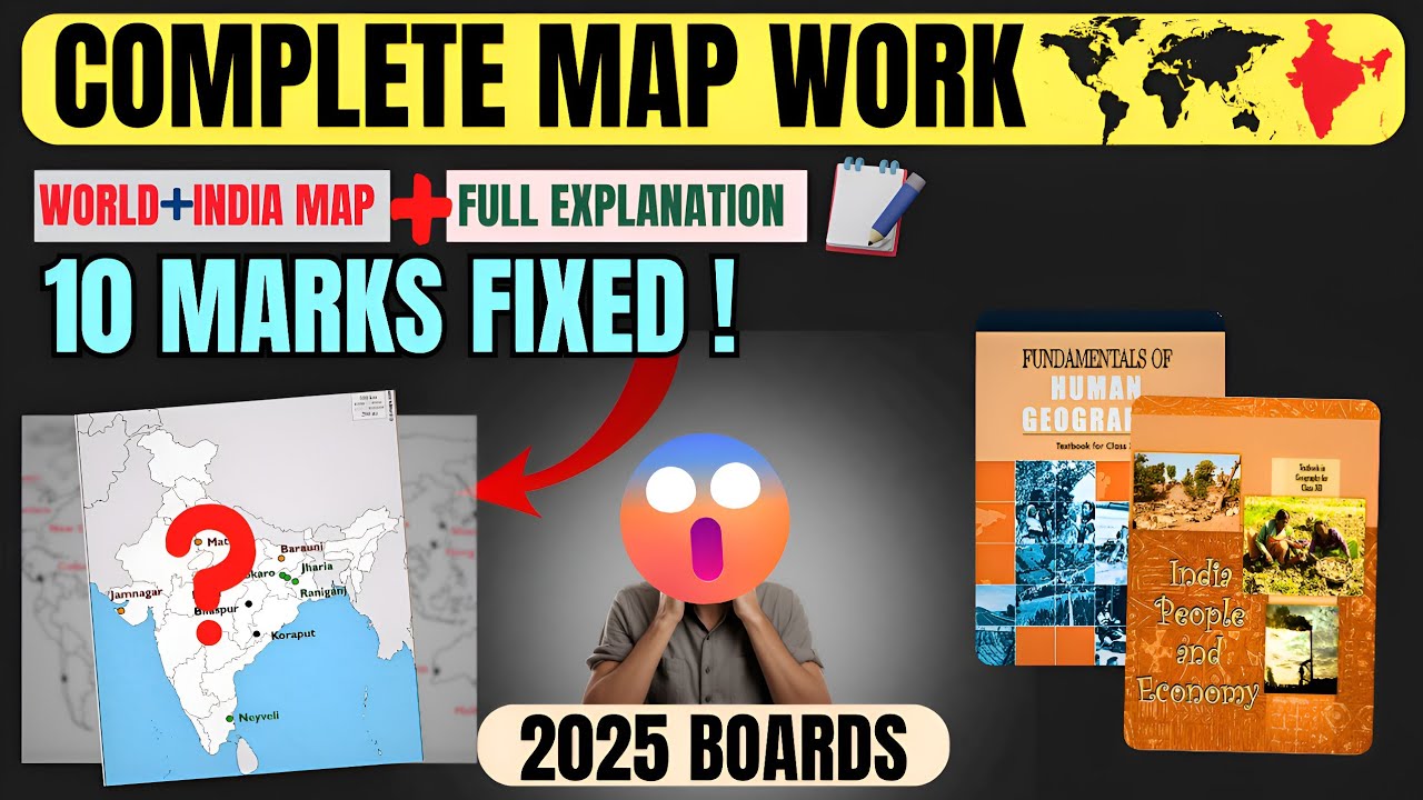 Class 12 Geography Map Work | CBSE Boards 2025 | One Shot | Humanities ...