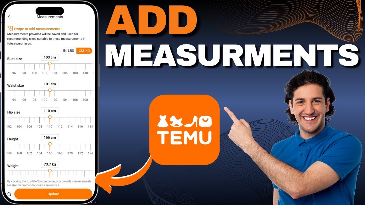 How To Add Measurements On Temu App! - YouTube