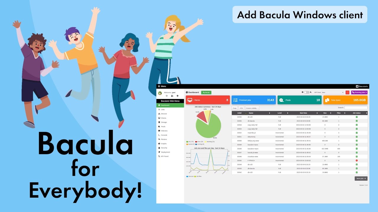 Bacula for Everybody! - add Bacula Windows client - YouTube