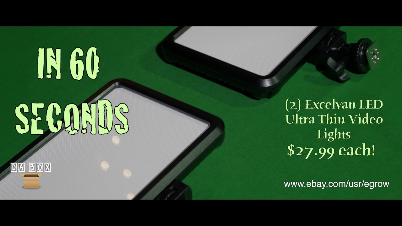 Da Box (Unboxing #5) Excelvan LED Ultra Thin Light Panel - YouTube