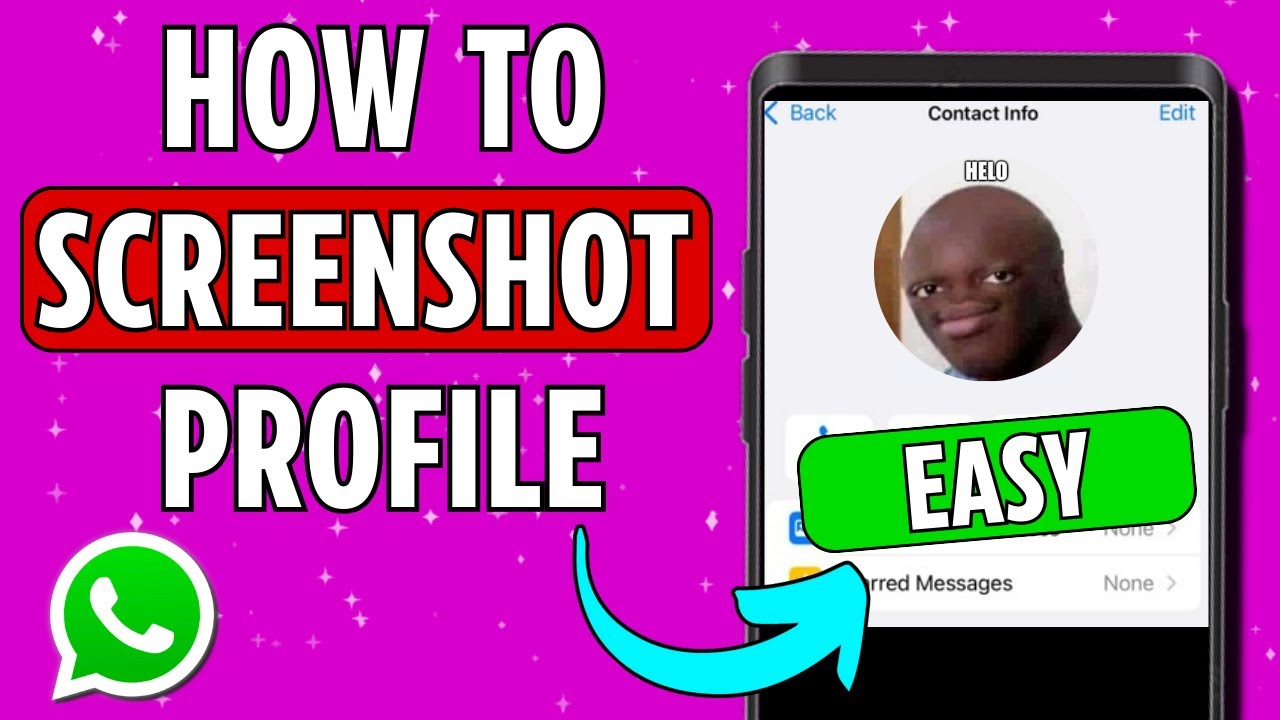 How To Screenshot Someone Profile Picture On WhatsApp (2024) - YouTube