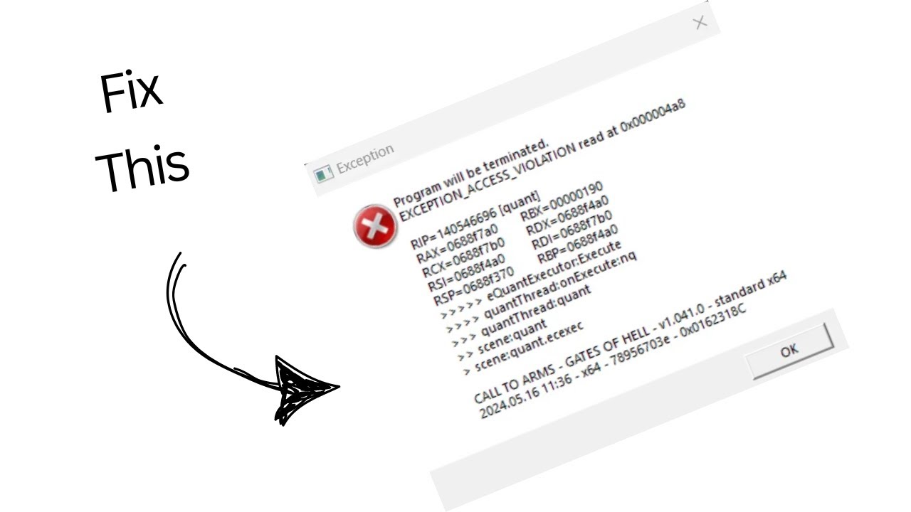 How to Fix “program will be terminated” in Call to Arms - YouTube