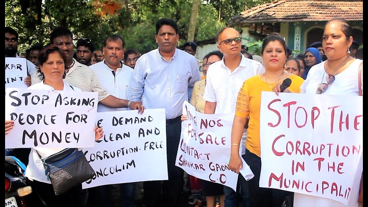 Goa News | People of Cuncolim protested against the Chief Officer of ...