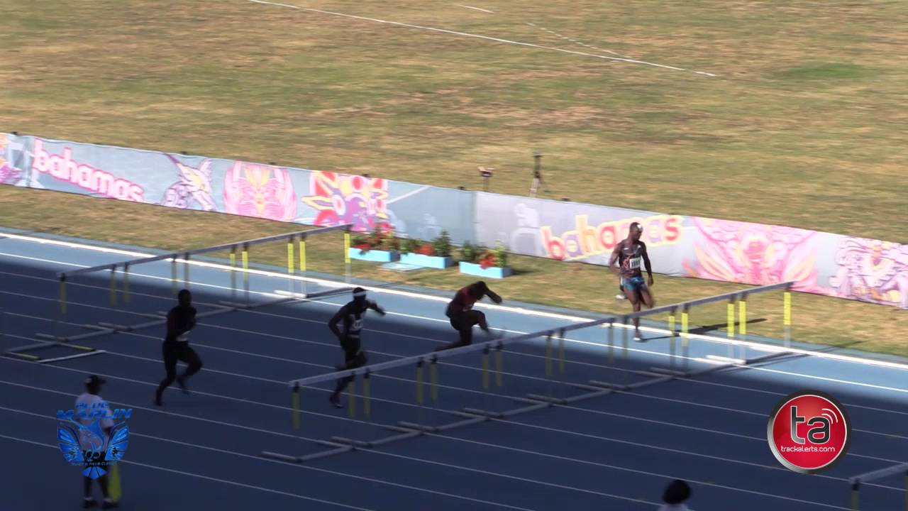 Blue Marlin Track and Field Classic - Men 110 Meter Hurdles Open - YouTube