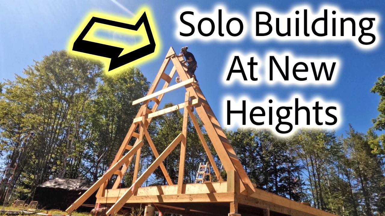 Building an A-Frame Alone... and 30 Feet in the Air! - YouTube