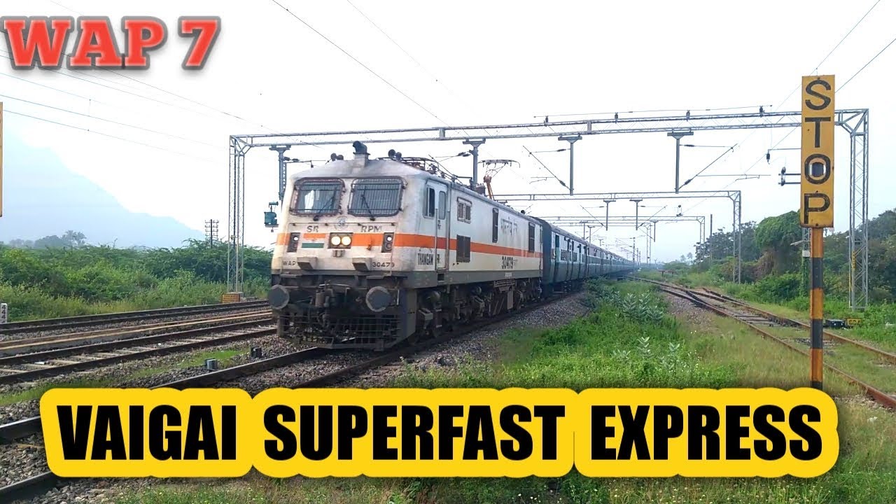 12635 | Vaigai Express SF Blasting Through The Scenic Eastern Ghats ...
