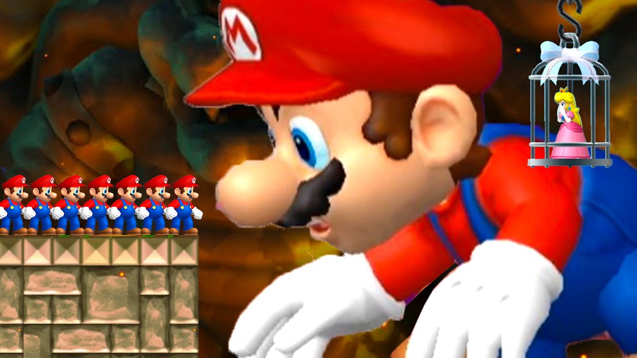 What happens if Multiple Marios fight Evil Mario? - YouTube