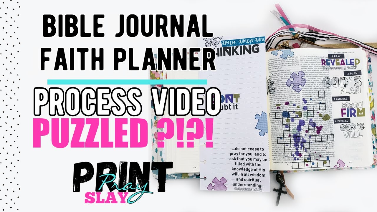 Puzzled Bible Journaling and Faith Planning Process Videos - YouTube