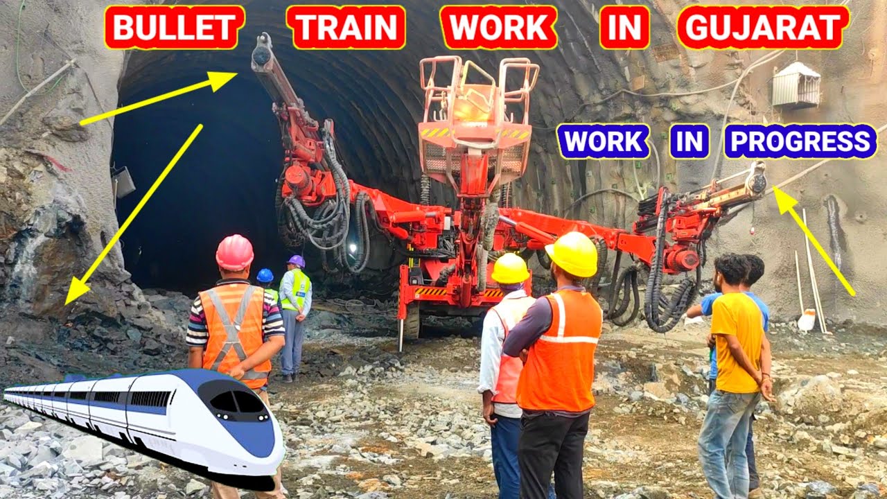 Bullet train work in India || Bullet train work in Gujarat | India ...