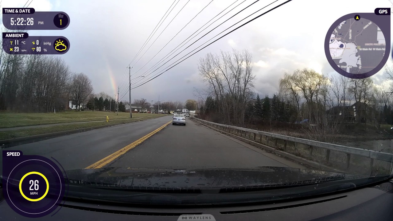 Double rainbow on our way home - YouTube